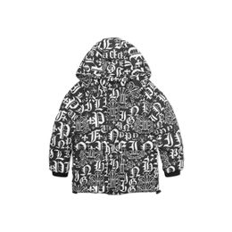 Philipp Plein Herren Winterjacke "Gothic Plein", schwarz, Gr. 10, Obermaterial: 100% Polyester. Futter: 100% Polyester. F&uuml;llung: 100% Polyester,