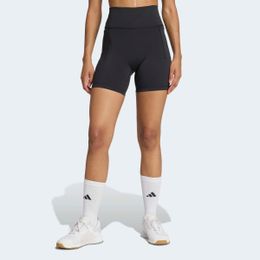 Damen Shorts "OPTIME WORKOUT KURZE LEGGINGS", schwarz, Gr. M, adidas Performance, Obermaterial: 73% Polyester, 27% Elasthan, Hosen