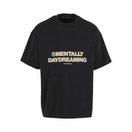 Herren T-Shirt "Another Cotton Lab Mentally Daydreaming Heavy Oversized T-Shirt", schwarz, Gr. S, ANOTHER COTTON LAB, bedruckt, 100% Baumwolle, Shirts