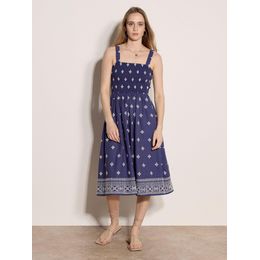 Apricot Damen Midikleid "Midikleid mit geometrischer Diamantstickerei", lila, Modern, Gr. 36, uni, gewebt, Obermaterial: 60% Viskose CV. 40%