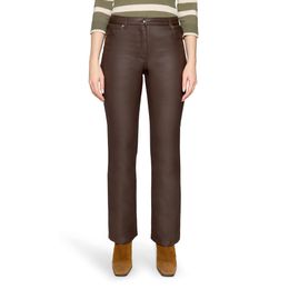 Betty Barclay Damen Stoffhose "Damen Slim Fit", braun, Gr. 46, Obermaterial: 75% Viskose, 18% Polyamid, 4% Polyurethan, 3% Elasthan, Hosen