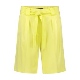 Betty Barclay Damen Shorts "Damen mit Bundfalten", gelb, Gr. 48, Stoff, Obermaterial: 59% Baumwolle, 39% Viskose, 2% Elasthan, Hosen