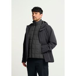 Jack Wolfskin Herren 3-in-1-Funktionsjacke "COLD CAMP 3IN1 JKT M", grau, Gr. L, Obermaterial: 100% Polyester. Futter: 100% Polyester. Innenjacke: