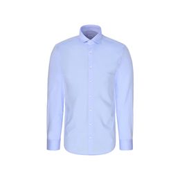 Seidensticker Herren Businesshemd "Schwarze Rose", blau, Gr. 38, unifarben, 50% Baumwolle, 50% Modal, Hemden, Slim 1/1 Kentkragen Uni