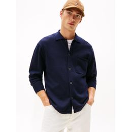 Tommy Hilfiger Herren Strickjacke "ESSENTIAL COTTON"navy blau, Gr. S, Strick, Obermaterial: 100% Baumwolle, Strickjacken, Relaxed Fit