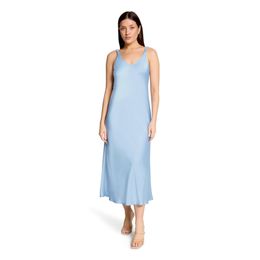 Vera Mont Damen Abendkleid "Damen mit breiten Tr&auml;gern"soft sky, Gr. 40, Satin, Obermaterial: 100% Polyester. Futter: 100% Polyester, Kleider