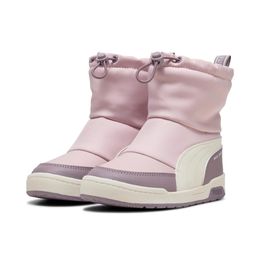 Puma M&auml;dchen Sneaker Ballerinas "MULTIFLEX 2 BOOT AC PS", Gr. 33, wei&szlig;, Textil, Schuhe, f&uuml;r Sportmode, Wintermode und Outdoormode, kn&ouml;chelhoher