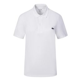 Lacoste Damen Poloshirt "Lacoste DH5522 Poloshirt Damen Bekleidung"wei&szlig;, Gr. M, 57% Baumwolle, 32% Polyester, 11% Elasthan, Shirts