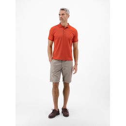 Lerros Herren Poloshirtvivid rot, Gr. S, unifarben, Web, Obermaterial: 52% Baumwolle, 48% Polyester, Shirts, mit Logo Stickereicla