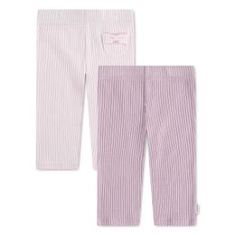 Kinder Schlupfhose "HUGG 2PK BOTTOMS", HUGGIES BABYWEAR, Gr. 5primrose pink, Jersey, Obermaterial: 100% Baumwolle, unifarben, Hosen, aus Baumwolle,