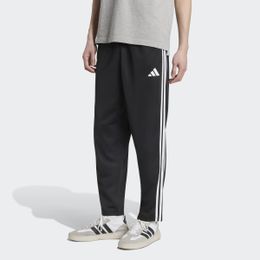 Herren Sporthose "DAYREADY, OFFENER SAUM", schwarz-wei&szlig;, Gr. XXL, adidas Sportswear, Obermaterial: 100% Polyester, Hosen