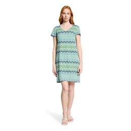 Betty Barclay Damen Sommerkleid "Damen mit V-Ausschnitt"blau, gr&uuml;n, Gr. 48, Obermaterial: 98% Polyester, 2% Elasthan. Futter: 100% Polyester, Kleider