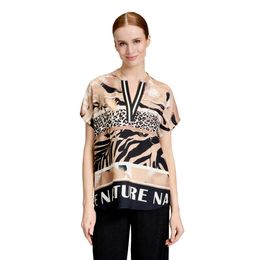 Betty Barclay Damen Longbluse "Damen mit Stehkragen", beige, Gr. 38, Obermaterial: 100% Viskose, Blusen