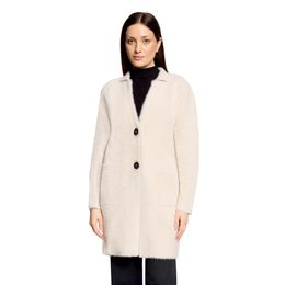 AMBER & JUNE AMBER & JUNE Damen Strickjacke "Damen mit aufgesetzten Taschen", wei&szlig;, Gr. 40, Strick, Obermaterial: 84% Polyamid, 10% Viskose, 6% Polyester,