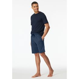 Schiesser Damen Pyjamahose "Mix + Relax", Gr. 50819, royal, Single Jersey, Obermaterial: 100% Baumwolle, Hosen, mit seitlichen Taschen, Single-Jersey