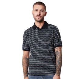 Casamoda Herren Poloshirt "Casamoda Polo-Shirt gestreift", blau, Gr. M, 80% Baumwolle, 20% Polyester, Shirts