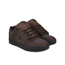 DC Shoes Herren Winterboots "Pure Wnt", Gr. 11,5braun, schwarz, Obermaterial: Leder [Kuh] / Futter: Textil / Au&szlig;ensohle: Gummi., Schuhe