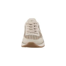 Tom Tailor Damen Sneaker "Tom Tailor Sneaker Low", Gr. 36cream, Polyurethan, Schuhe