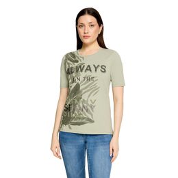 Betty Barclay Damen Kurzarmshirt "Damen mit Aufdruck"patch khaki, khaki, Gr. 42, Jersey, Obermaterial: 95% Baumwolle, 05% Elasthan, Shirts