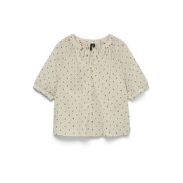 V&eacute;ro Moda VERO MODA Blouse 'VMPRETTY' female size S Beige / Black