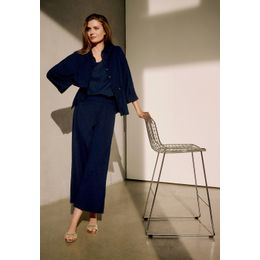 Betty Barclay Damen Culotte "Damen mit Gummizug"dunkelblau, Gr. 42, Obermaterial: 99% Polyester, 1% Elasthan, Hosen