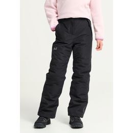 Jack Wolfskin Jungen Skihose "SNOWFLASH PANTS K", schwarz, Gr. 152, Obermaterial: 100% Polyester. F&uuml;llung: 100% Polyester. Futter: 100% Polyester,