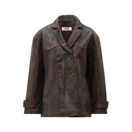 RICANO Damen Lederjacke "Lederjacke Oceane", braun, Gr. M, Obermaterial: 100% Lammnappaleder LANA. Futter: 100% Baumwolle CO., Jacken, Handgefertigt