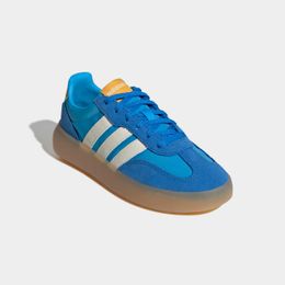 M&auml;dchen Sneaker "BARREDA DECODE KINDER", adidas Sportswear, Gr. 39, blau, Leder, Textil, Schuhe, inspiriert vom Design des Handball Spezial, f&uuml;r