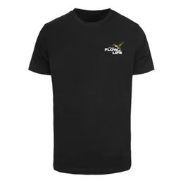 MisterTee Herren T-Shirt "MisterTee Herren Flow Of Live Tee", schwarz, Gr. S, bedruckt, 100% Baumwolle, Shirts