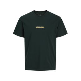 Jack & Jones JACK & JONES Herren T-Shirt "JJKENDRICK TEE SS CREW NECK"scarab, Gr. S, bedruckt, Jersey, Obermaterial: 100% Baumwolle, Shirts, Baumwolle, regular fit