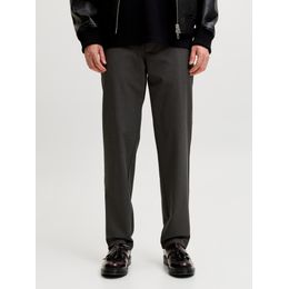 Jack & Jones JACK & JONES Herren Chinos "JPSTOLLIE CONNOR CHINO NOOS", grau, Gr. 28, unifarben, Web, Obermaterial: 68% Polyester, 28% Viskose, 4% Elasthan, Hosen,