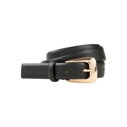 BOSS Damen Lederg&uuml;rtel "Zelde-G Sz25", schwarz, Gr. 85, unifarben, Leder, G&uuml;rtel, mit dezenter Logopr&auml;gung auf der Schlie&szlig;e