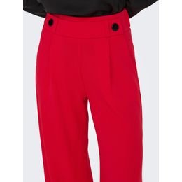 Jacqueline de Yong JDY Damen Jerseyhose "JDYGEGGO NEW LONG PANT JRS NOOS"ski patrol detail:schwarz buttons, Gr. M, meliert, unifarben, Jersey, Obermaterial: 95%