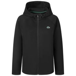 Lacoste Damen Sweatjacke "Lacoste SH0152 Sweatjacke Damen Bekleidung", schwarz, Gr. M, 71% Polyester, 25% Baumwolle, 4% Elasthan, Sweatjacken