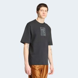 Herren T-Shirt "CAMO TEE ZUNGENLABEL", schwarz, Gr. S, adidas originals, Obermaterial: 100% Baumwolle, Shirts, f&uuml;r Erwachsene, sportlicher Stil, ohne