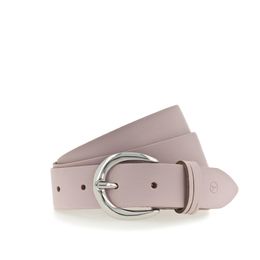 Tamaris Damen Lederg&uuml;rtel ""Clara Silver"", rosa, Basic, Gr. 80, unifarben, Rindsleder, G&uuml;rtel, mit gl&auml;nzender silberfarbener Schlie&szlig;e, unifarben, 3