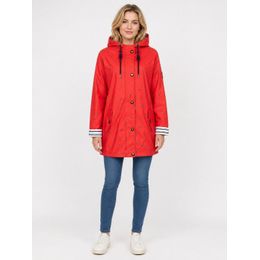 ANKERGLUT Damen Regenjacke "Friesennerz ankerglutbucht Regenmantel, Longjacket", rot, Gr. 38, Web, Obermaterial: 100% Polyurethan. Futter: 100%