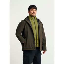 Jack Wolfskin Herren 3-in-1-Funktionsjacke "COLD CAMP 3IN1 JKT M", gr&uuml;n, Gr. XXXL, Obermaterial: 100% Polyester. Futter: 100% Polyester. Innenjacke: