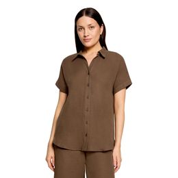 Betty Barclay Damen Schlupfbluse "Damen mit Kragen", braun, Gr. 38, Obermaterial: 100% Baumwolle, Blusen