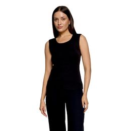 Betty Barclay Damen T-Shirt "Damen mit Rippenstruktur", schwarz, Gr. 44, Rippware, Obermaterial: 95% Baumwolle, 5% Elasthan, Shirts