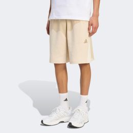 Herren Shorts "M AK 3S SHO"crystal linen, sanftes wei&szlig;, innenbeinl&auml;nge ca. 23 cm, Gr. XXL, adidas Sportswear, Obermaterial: 100% Baumwolle, Hosen