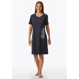 Damen Nachthemd "UNCOVER Nightwear", uncover by Schiesser, Gr. 38, grau, Single Jersey, Obermaterial: 100% Baumwolle, Kleider