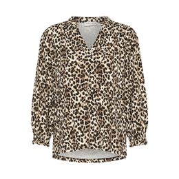 Pulz Bluse 'PZCHARLOTTE' Damen Gr&ouml;&szlig;e XL beige / mokka