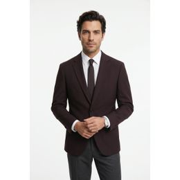 Cinque Herren Baukastensakko "CITOTTI-S"bordeaux, Gr. 56, unifarben, Web, Obermaterial: 54% Polyester, 41% Schurwolle, 5% Elasthan, Sakkos, Regular