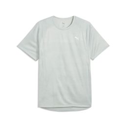 Puma Herren Trainingsshirt "Run Velocity Bedrucktes T-Shirt Herren", grau, Gr. L, Obermaterial: 100% Polyester, Shirts