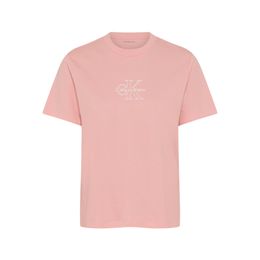 Damen T-Shirt "CLASSIC SEASONAL MONOLOGO TEE", rosa, Gr. M, Calvin Klein Jeans, unifarben, Web, Obermaterial: 100% Baumwolle, Shirts, Regular fit,