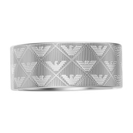 Emporio Armani Herren Fingerring, 20, Edelstahl, 9,1mm, silber, Edelstahl, Fingerringe