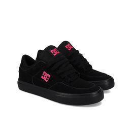 DC Shoes Damen Sneaker "Onyx", Gr. 8schwarz, schwarz, pink, Obermaterial:89, 4% Leder, 1, 8% Synthetik, 8, 8% Polyester., Schuhe