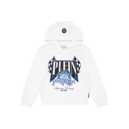 Philipp Plein Herren Sweatshirt "Racing", wei&szlig;, Gr. 6, Obermaterial: 5% Elasthan, 95% Baumwolle, Sweatshirts