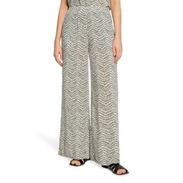 Cartoon Damen Palazzohose "Damen mit Bindeg&uuml;rtel", grau, Gr. 40, Obermaterial: 100% Viskose, Hosen